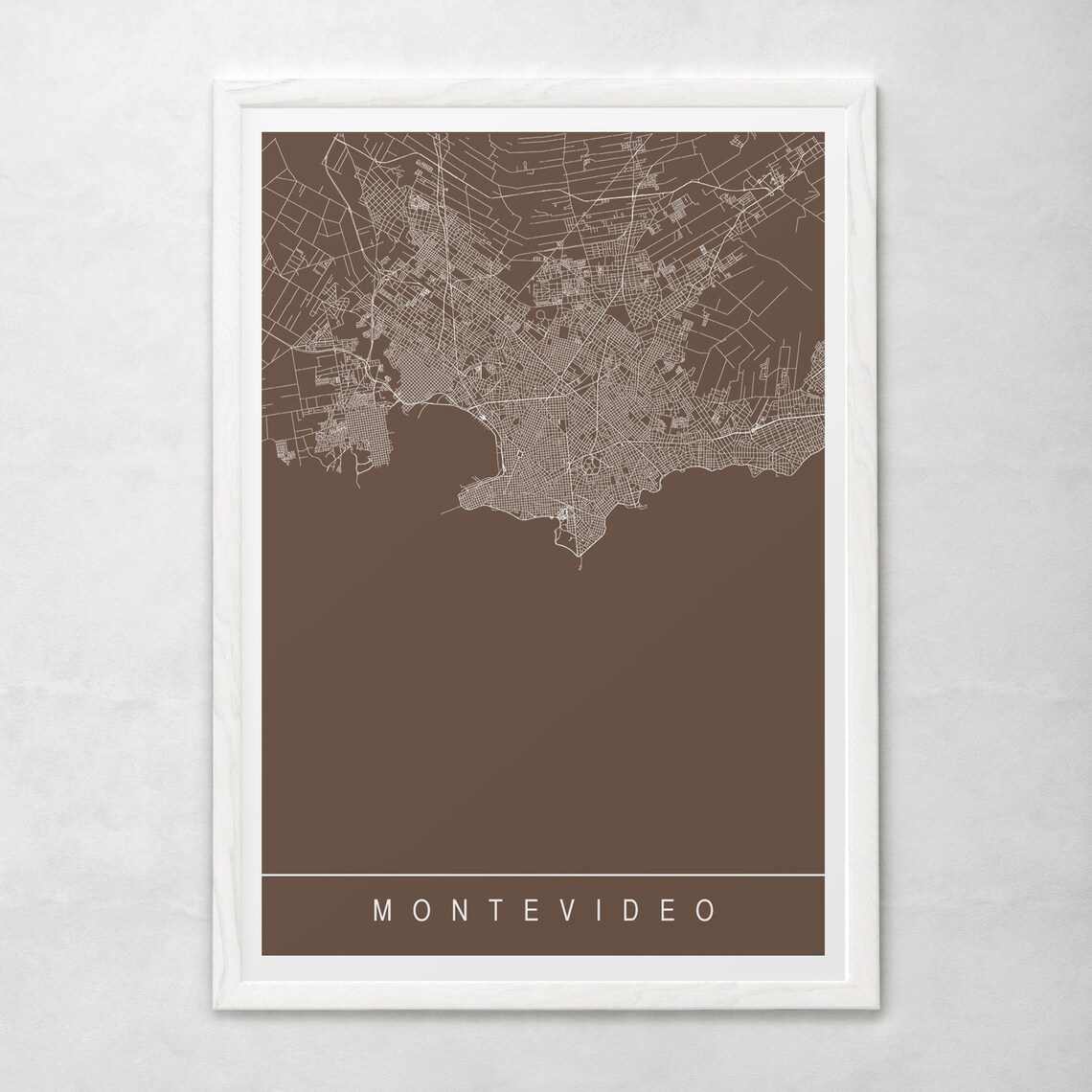 MONTEVIDEO MAP ART Uruguay City Map Modern City Print Art - Etsy