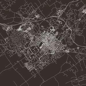 STATE COLLEGE MAP Print Modern City Print Art Customizable - Etsy