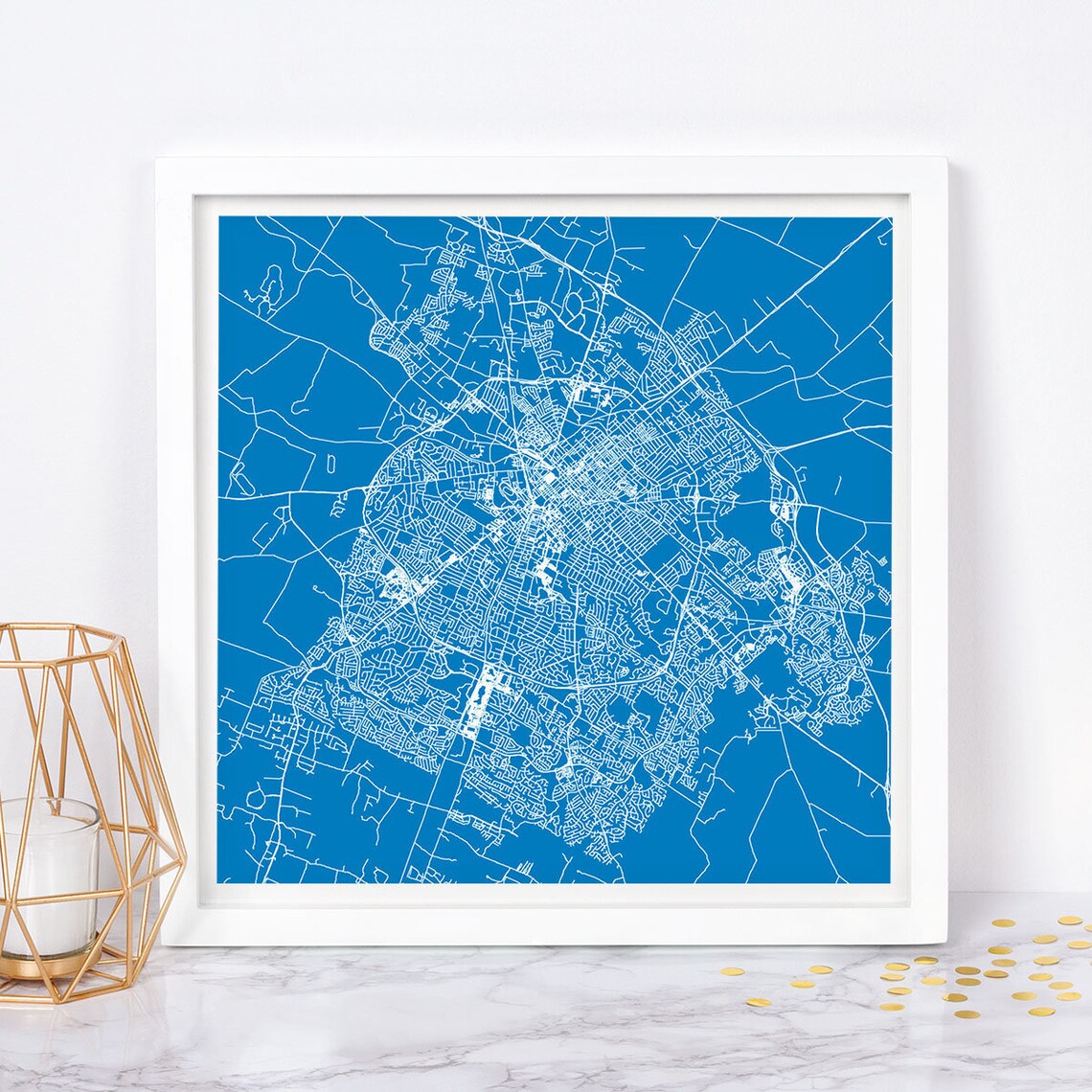LEXINGTON CITY MAP Fine Art Map Poster Modern Kentucky - Etsy Canada