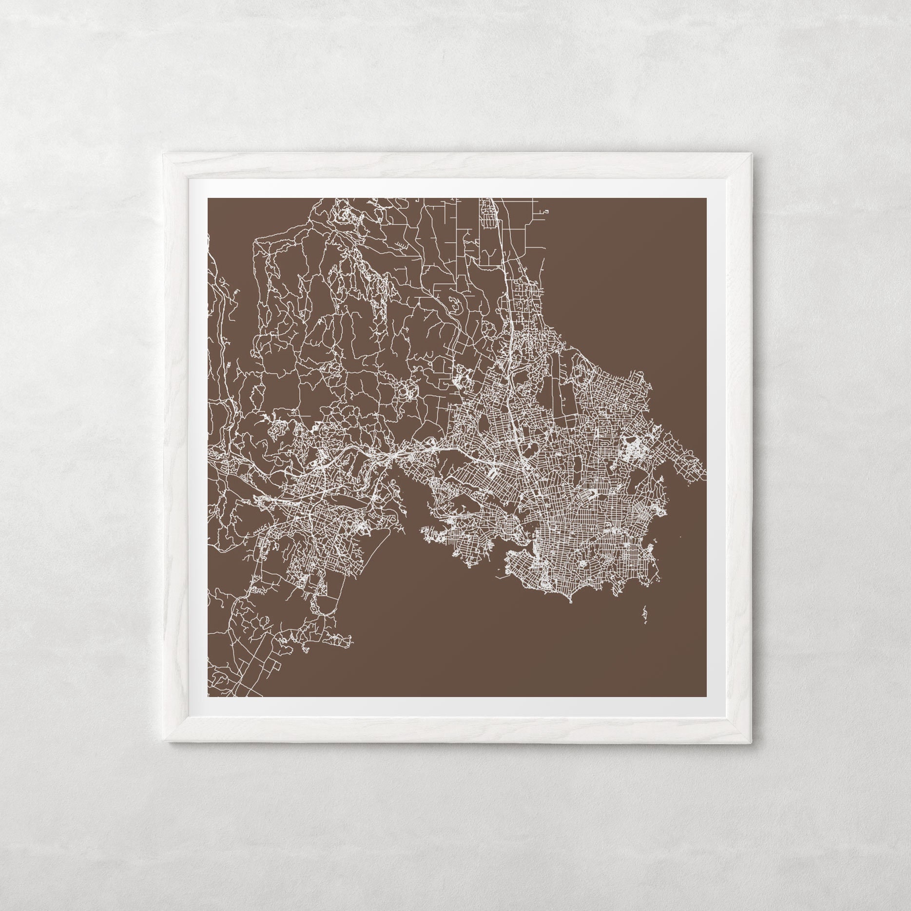 VICTORIA Map PRINT Modern Victoria BC British Columbia Canada Poster ...