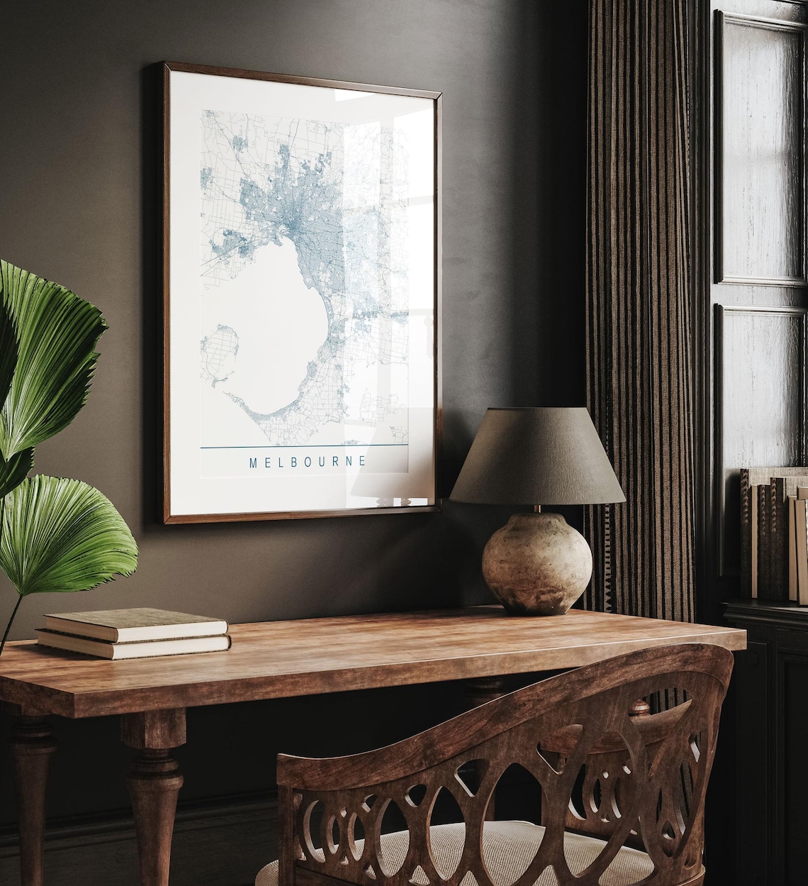 MELBOURNE MAP - High Quality Giclee Print, Minimalist Melbourne Art ...