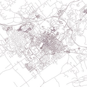 STATE COLLEGE MAP - Minimalist State College Art Print, Customizable ...