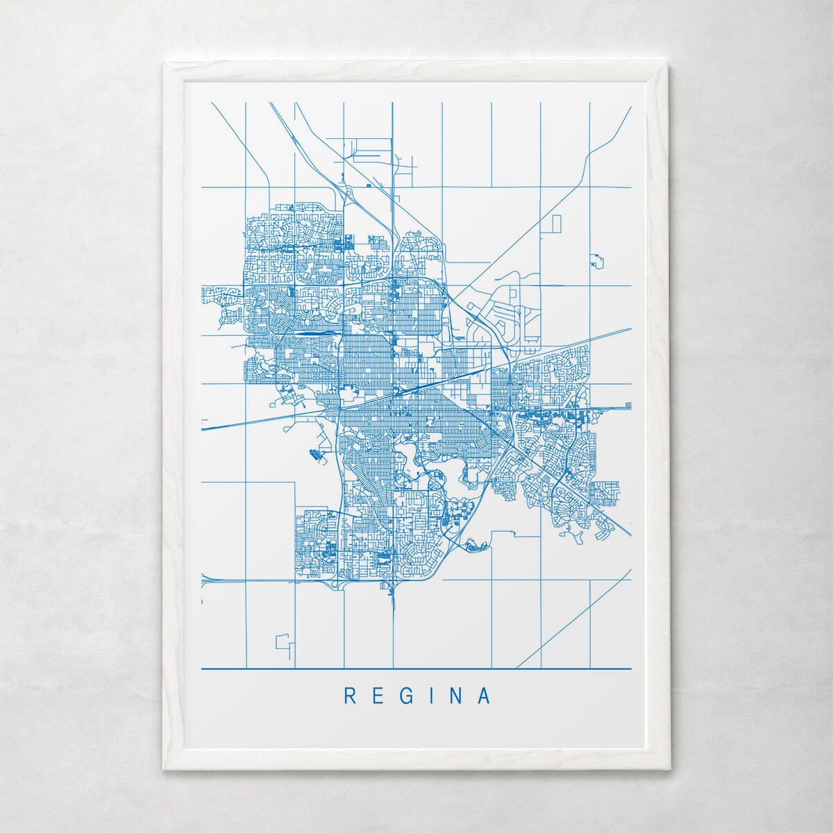 REGINA MAP Minimalist Regina Art Print Customizable City - Etsy Canada