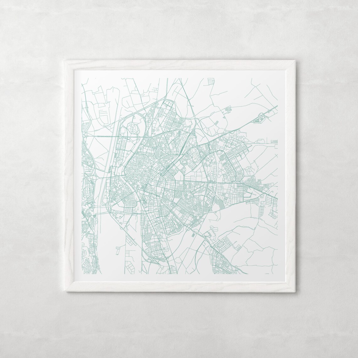 SEVILLE CITY MAP Fine Art Map Poster Sevilla Map Print - Etsy