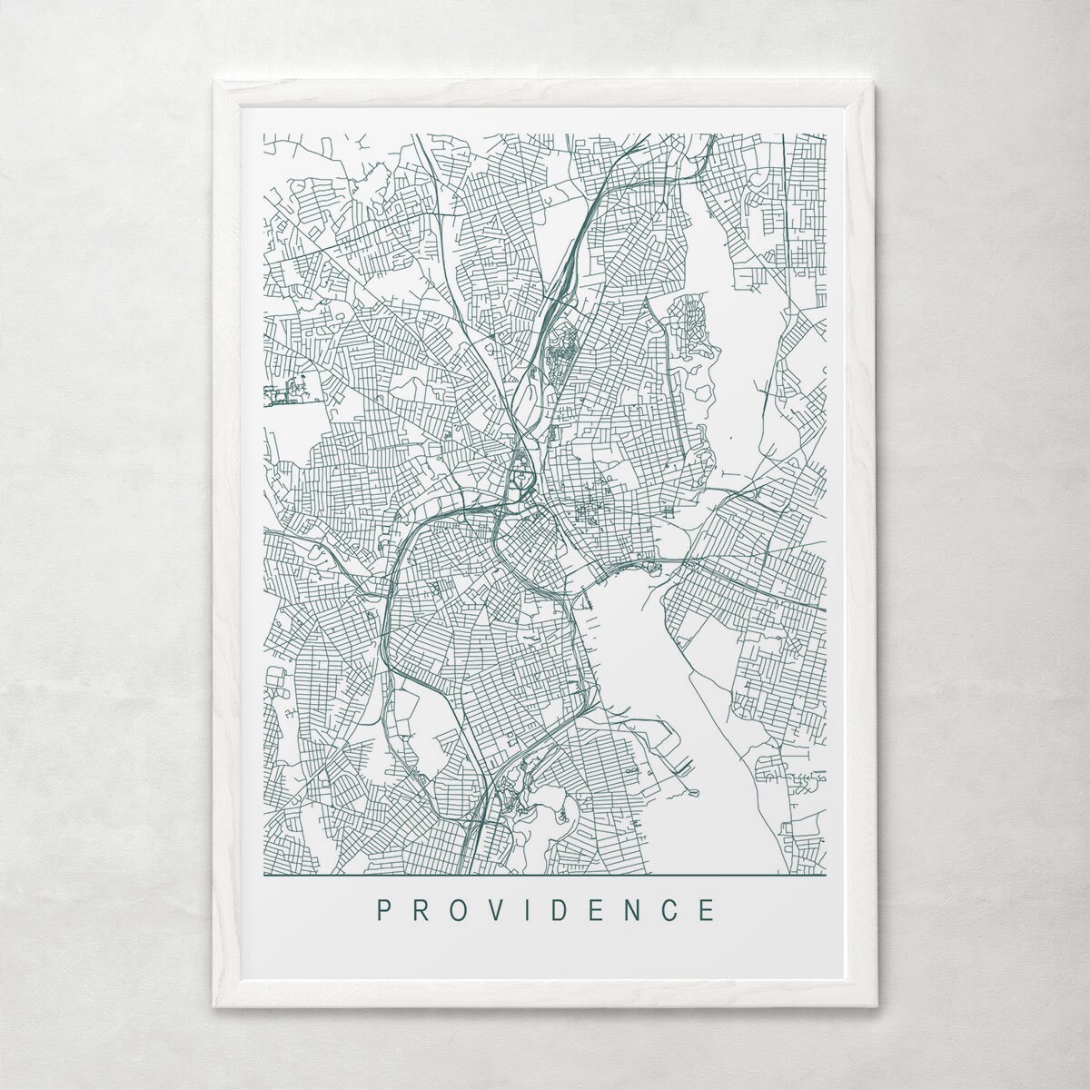 PROVIDENCE MAP Minimalist Providence Art Print Customizable | Etsy