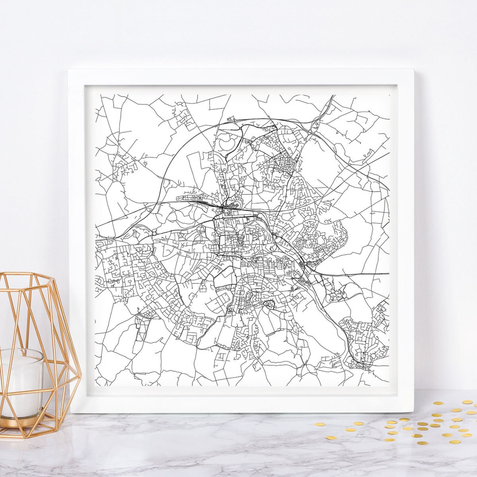 COLCHESTER CITY MAP Fine Art Map Poster Colchester Map - Etsy