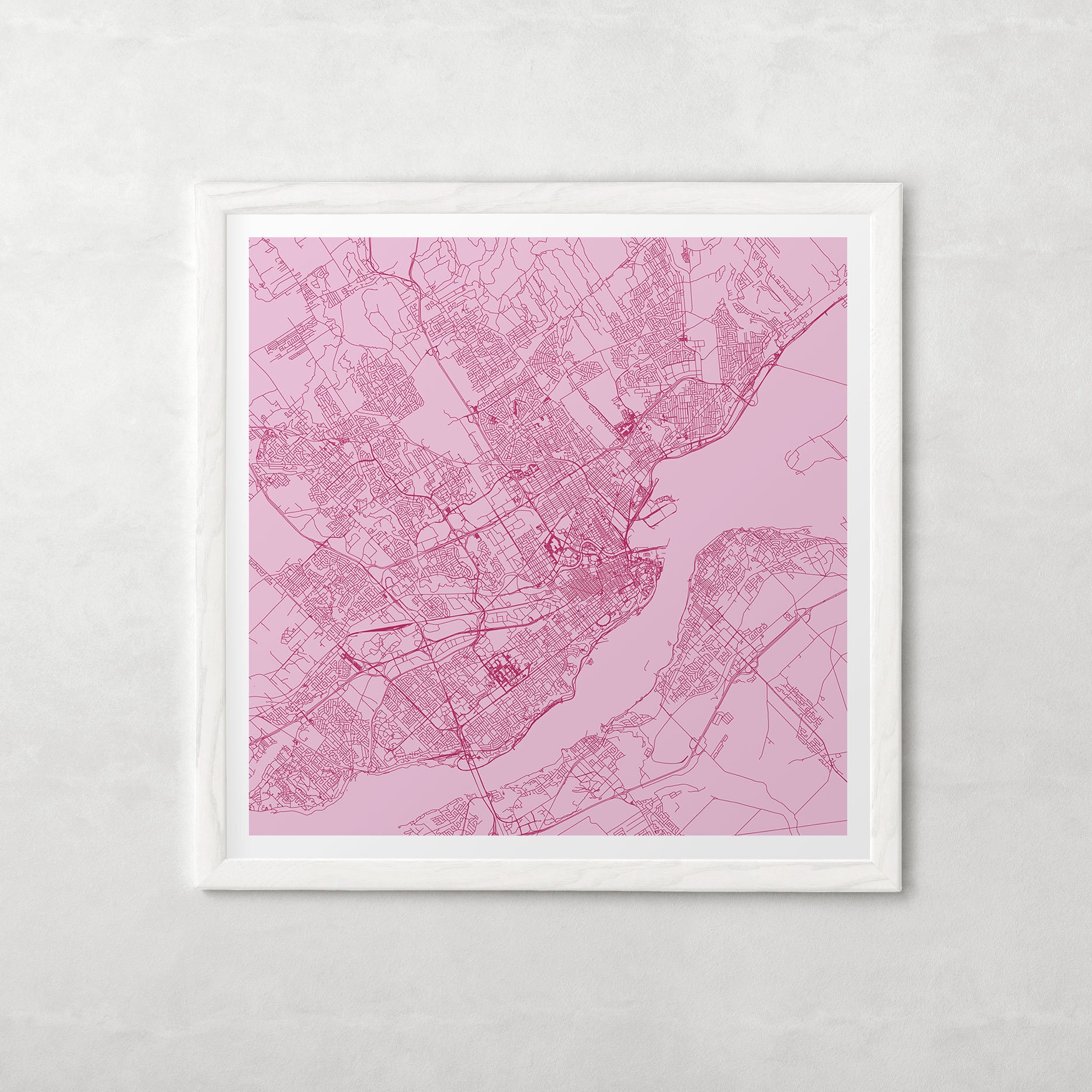 QUEBEC CITY MAP Customizable Colors Quebec City Wall Art | Etsy Canada