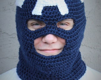 Captain america mask | Etsy