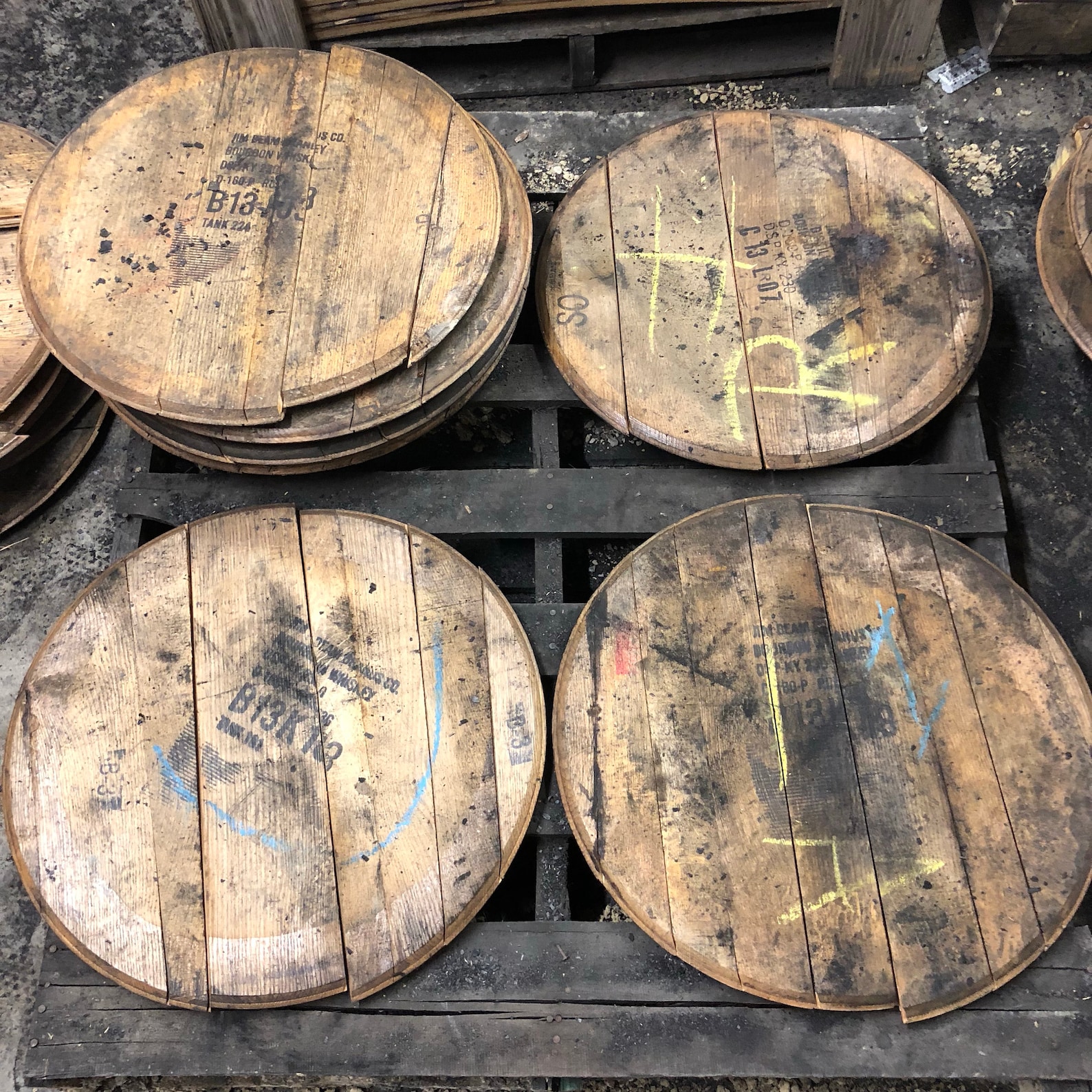 Bourbon Barrel Head Lid Top Barrel Wood Whiskey Woodford | Etsy