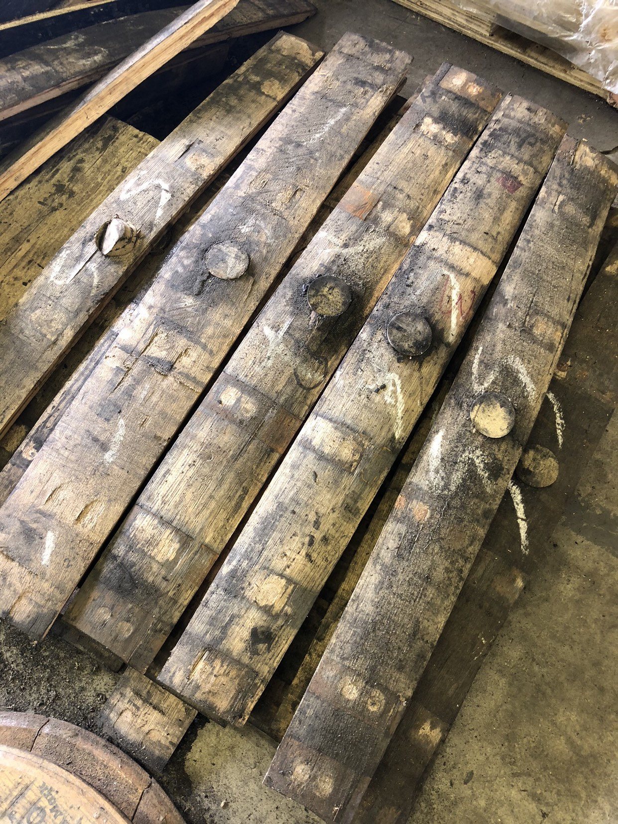 Bourbon Barrel Stave, Bunghole, Slat, Barrel Wood, Reclaim Wood, Gift ...