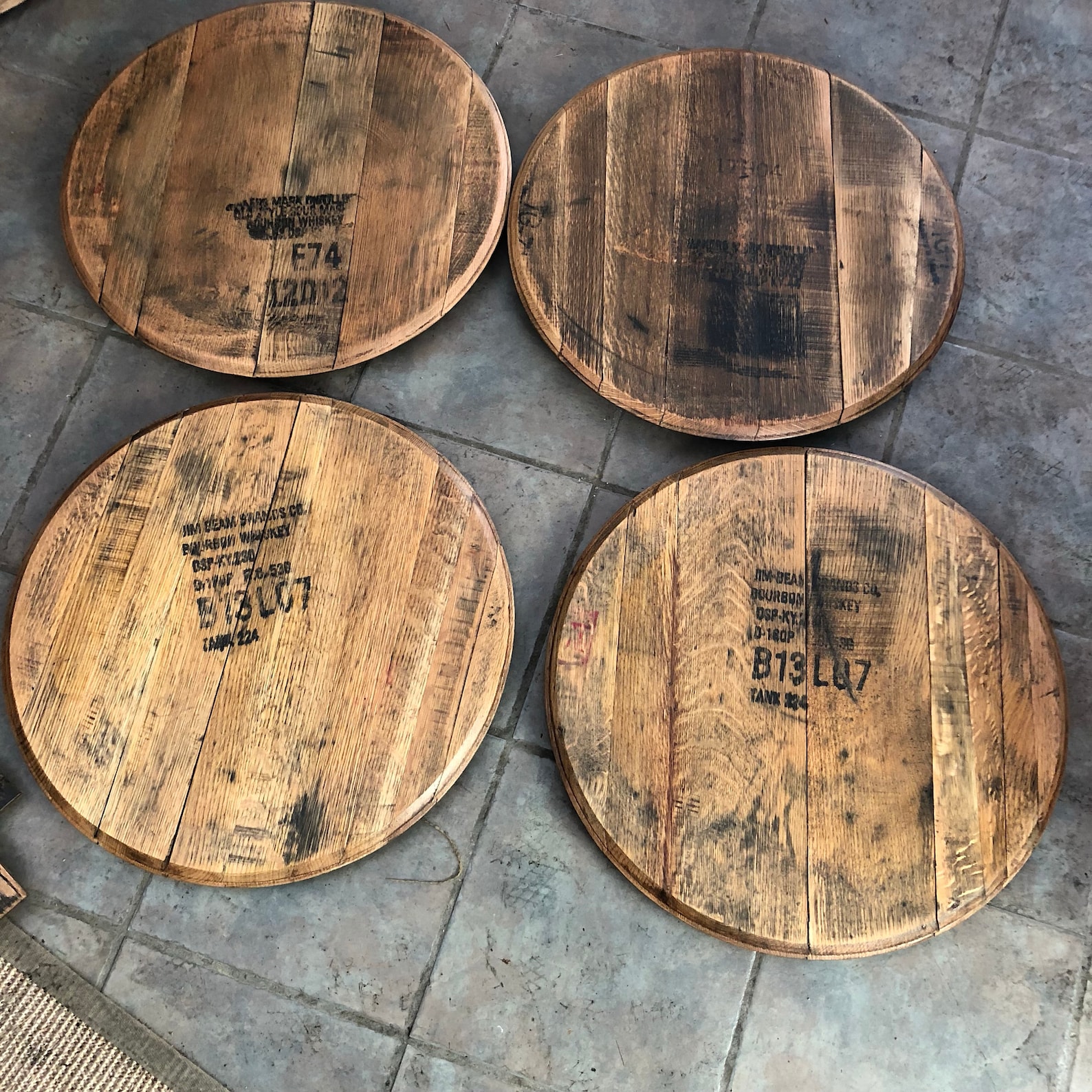 Bourbon Barrel Head Lid Top Barrel Wood Whiskey Woodford | Etsy