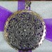Vintage India Floral Scroll Extra-large Sterling Silver Medallion Disk ...