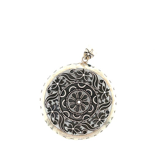 Pre-Loved India Floral Scroll Extra-Large Sterling Si… - Gem