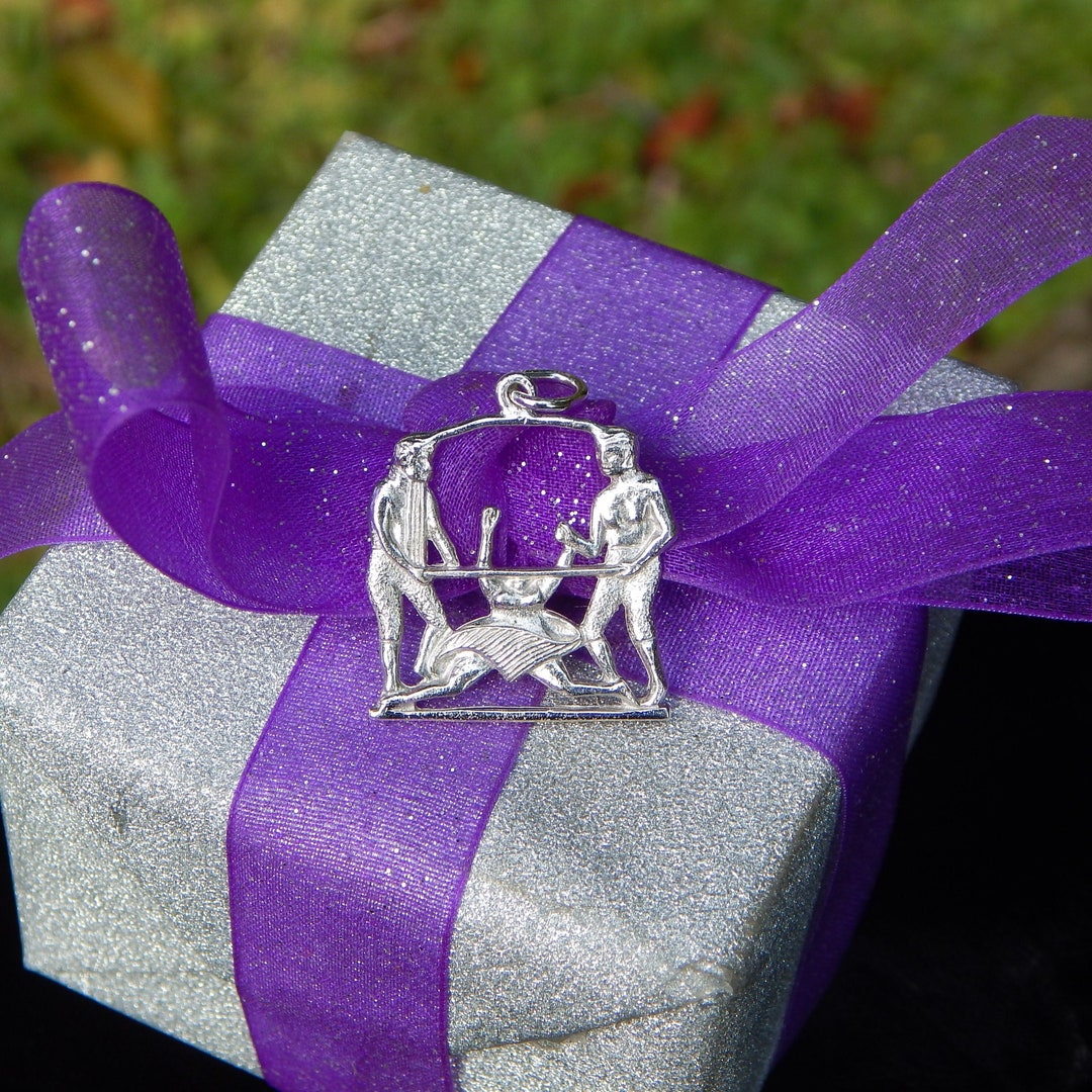 Pre-loved West Indian Caribbean Limbo Dancers Sterling Silver Pendant ...