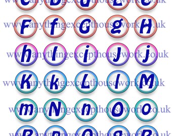 Alphabet Bottle Cap | Etsy