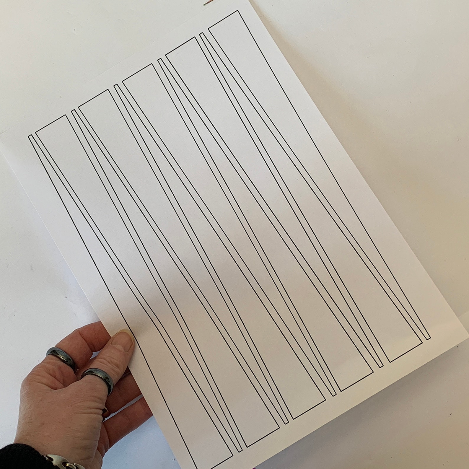 Paper Bead Template Overlay, 1-inch Strips (PNG Digital Download) - Etsy