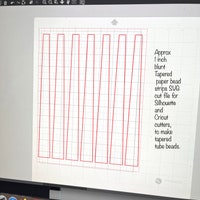 Paper Bead Templates Half Inch Straight Beads. UK A4 & US Letter Size ...