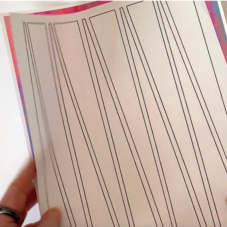 Paper Bead Templates Overlay Printable to Cut 1 Inch Strips. - Etsy Canada