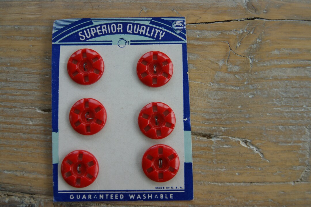 Set of 6 superior Quality Buttons - Etsy