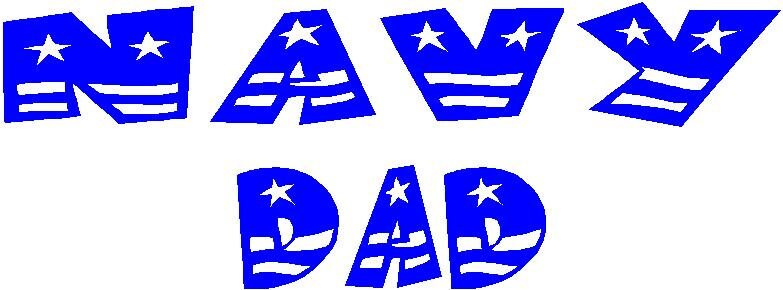 Navy Dad Decal Sticker, Vinyl - Etsy
