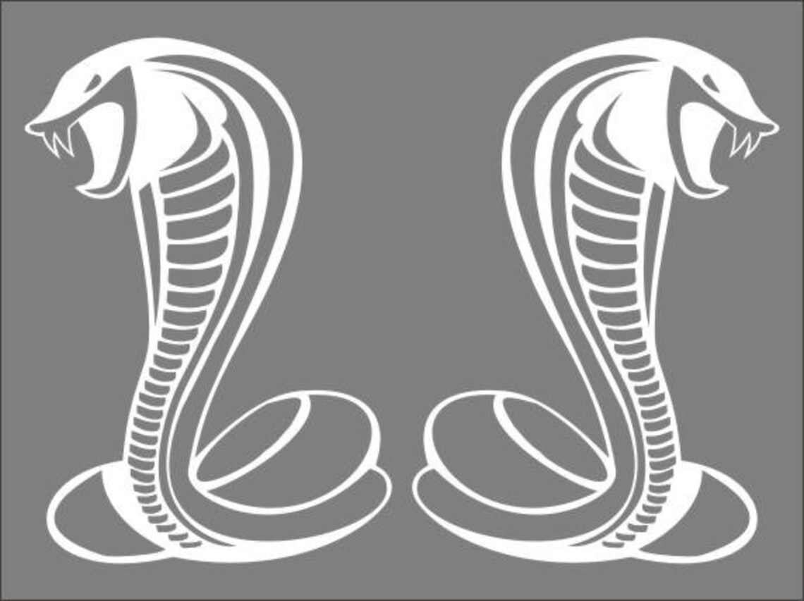 Cobra Snake Decals 2 Decals Vinyl Decal - Etsy