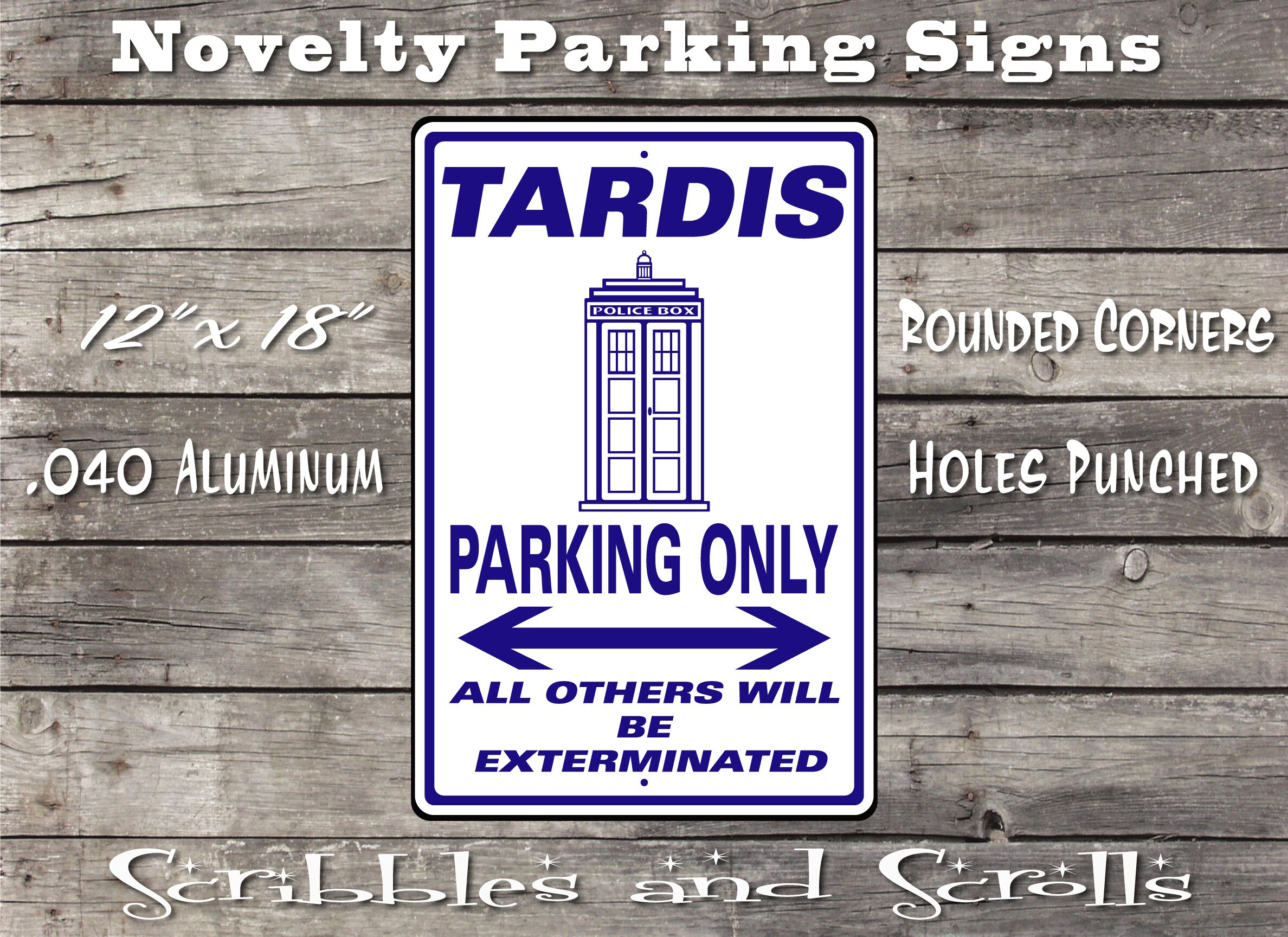 Tardis Parking Sign Garage Basement Dr Who Wall Art Décor | Etsy