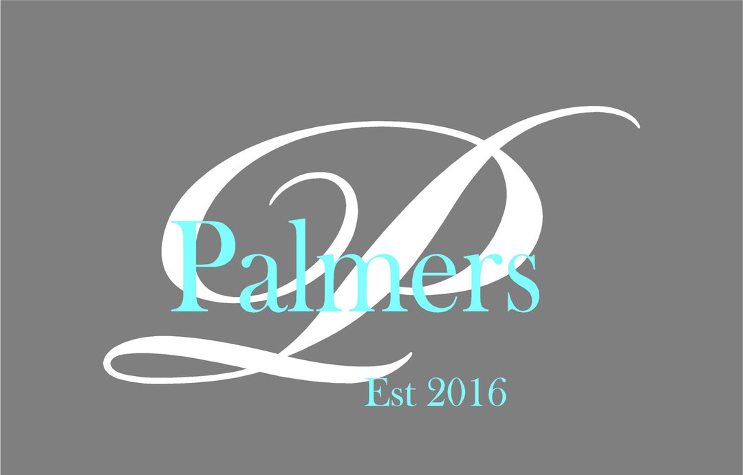 Personalized Decal With Est. Date, Family Decal, Wedding Sticker - Etsy