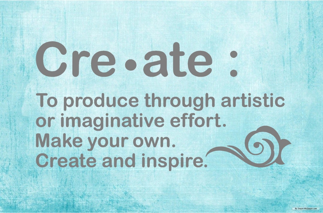 Create Definition, Craft Room, Scrapbook Room, Art Room Vinyl Decal ...