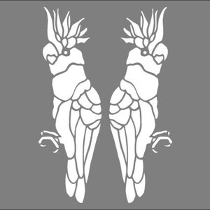 Cockatoo Decals , 2 Decals, Vinyl Decal - Etsy
