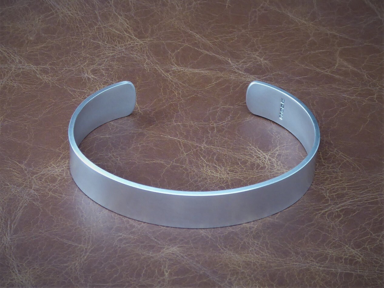 Men's Gents Solid 925 Sterling Silver Matte Open Torque - Etsy UK