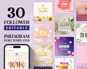 1k Follower Instagram Post - Etsy
