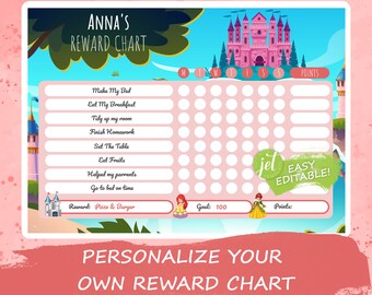 Castle Reward Chart - Etsy