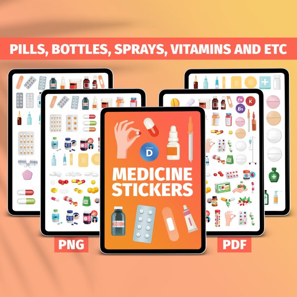 Medicine Digital Stickers - Etsy