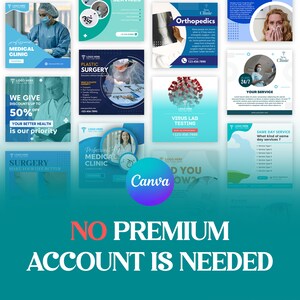 53 Medical IG Templates, Post Templates, Editable Post, Social Media ...