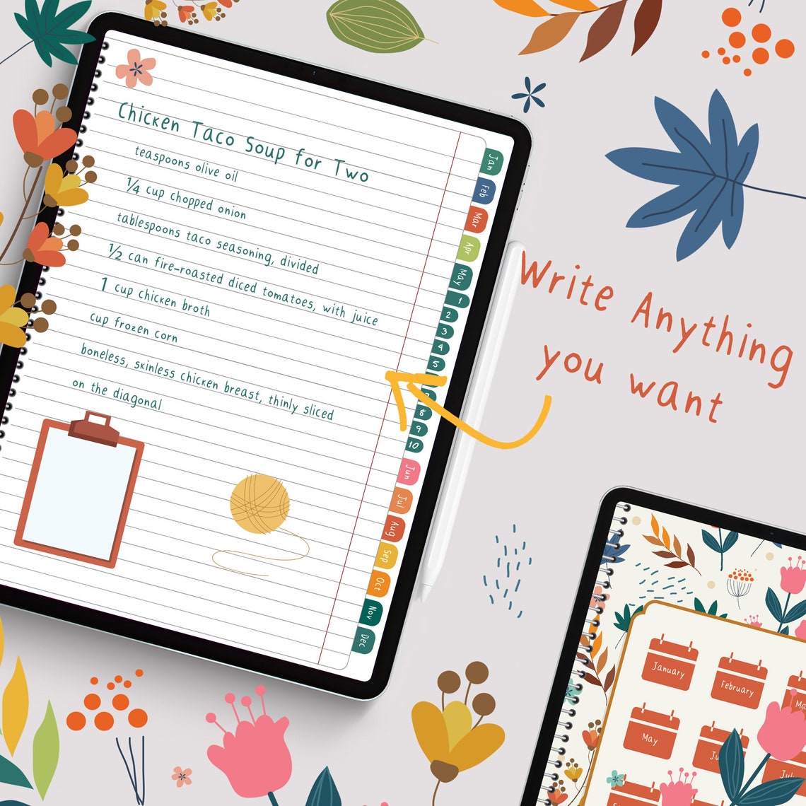 Digital Bullet Journal Empty Bullet Journal Ipad Bullet - Etsy