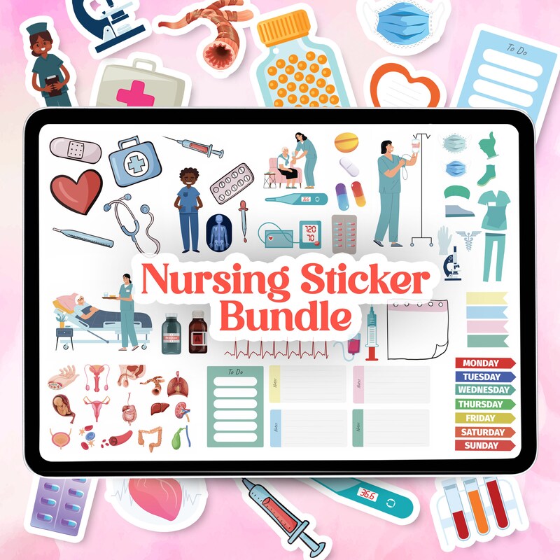 Nursing Stickers - Etsy