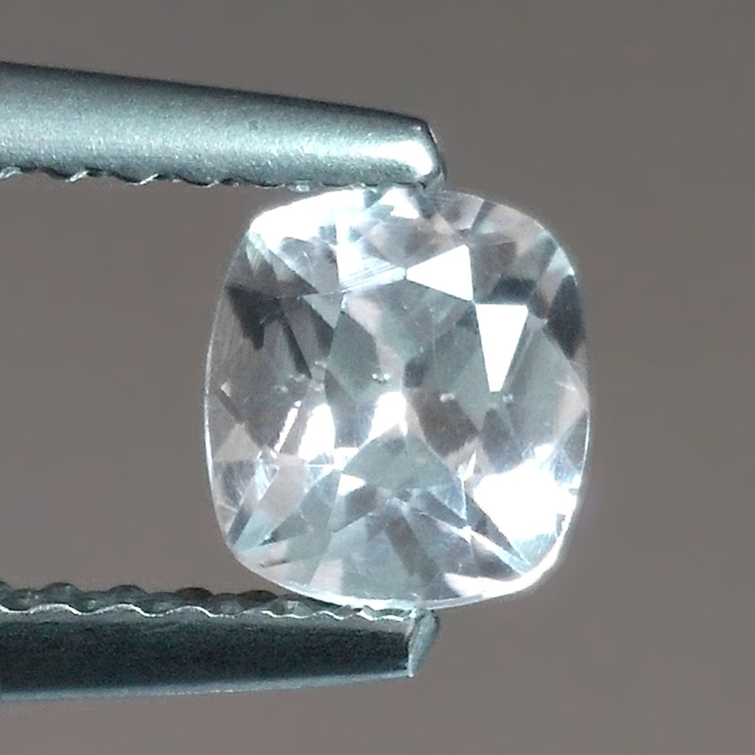 Certified Rare 1.16cts Cushion Colorless White Natural Scheelite Loose ...