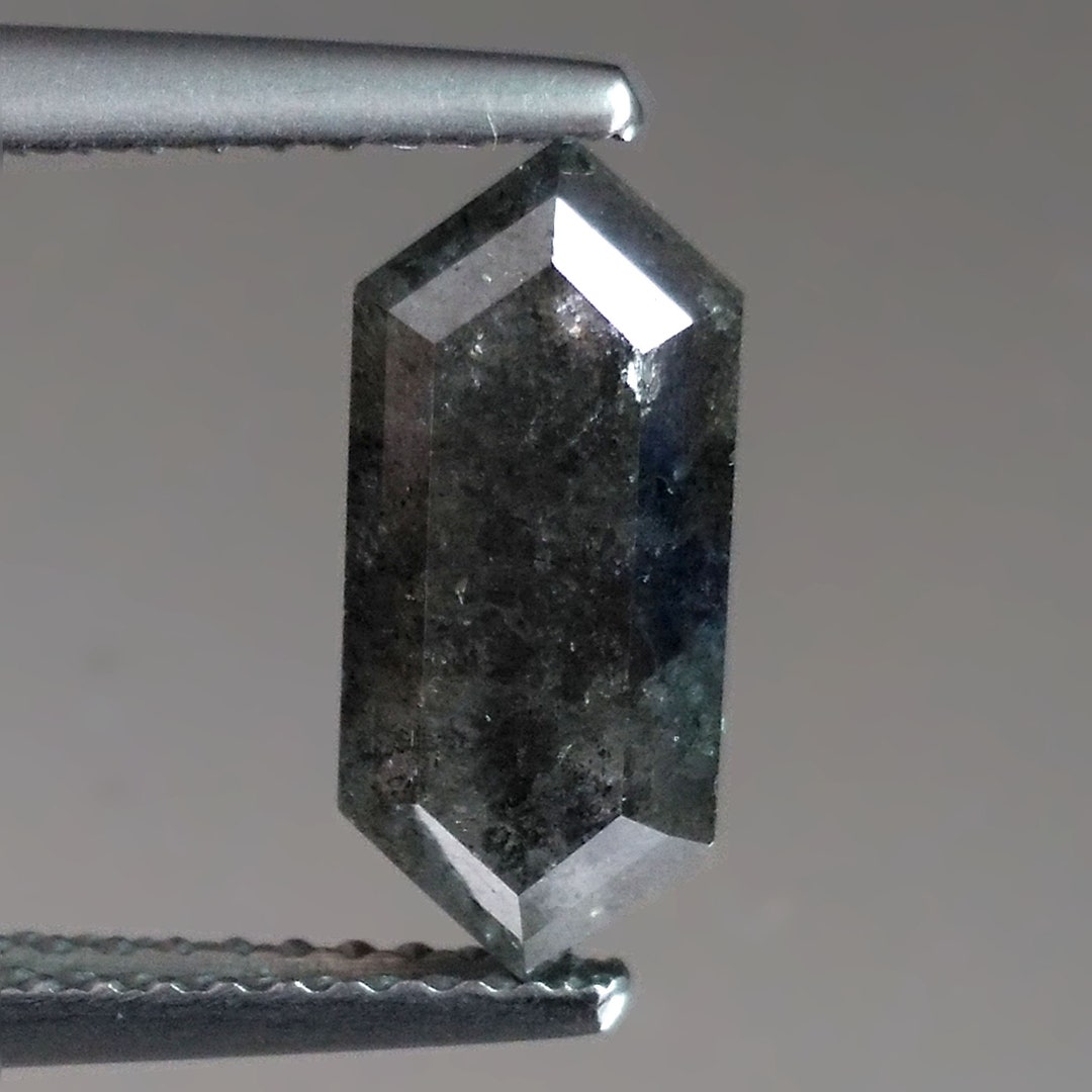 2.30cts Huge Untreated Black Double Sided Natural Earth Mined Loose ...