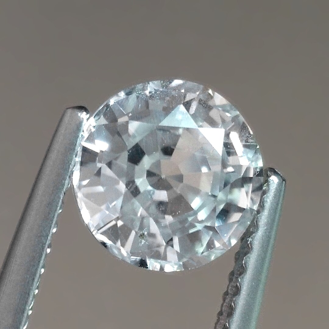 Certified Rare 1.98cts 7.7mm Round Colorless White Natural Phenakite ...