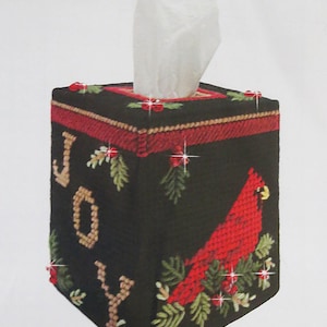 Mary Maxim Cardinal Tissue Box Cover Plastic Canvas Kit - Etsy
