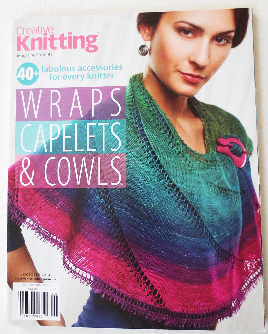 Creative Knitting Magazine Wraps, Capelets & Cowls October 2014 - Etsy