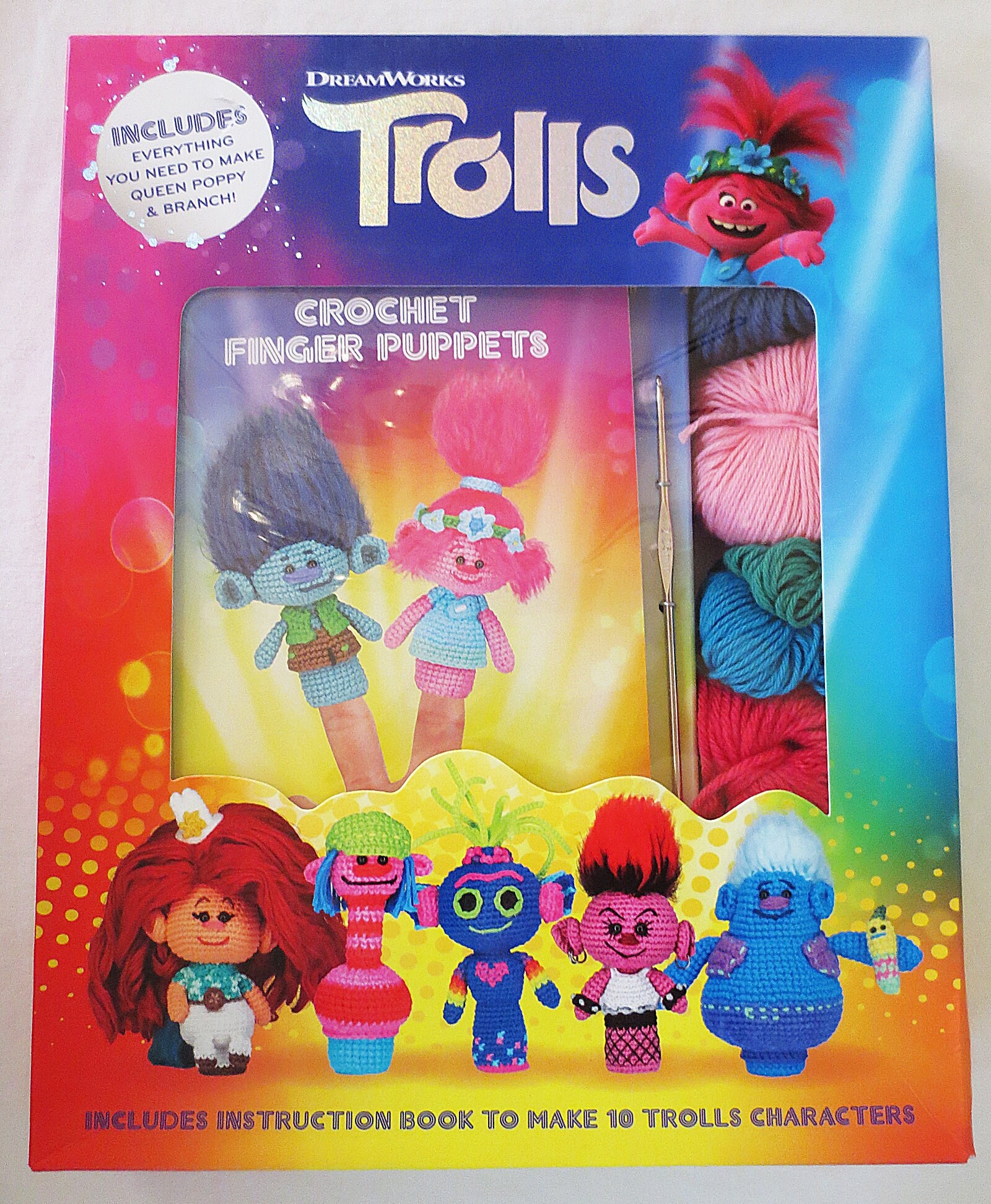 Thunder Bay Press Dreamworks Trolls Finger Puppets Crochet Kit - Etsy