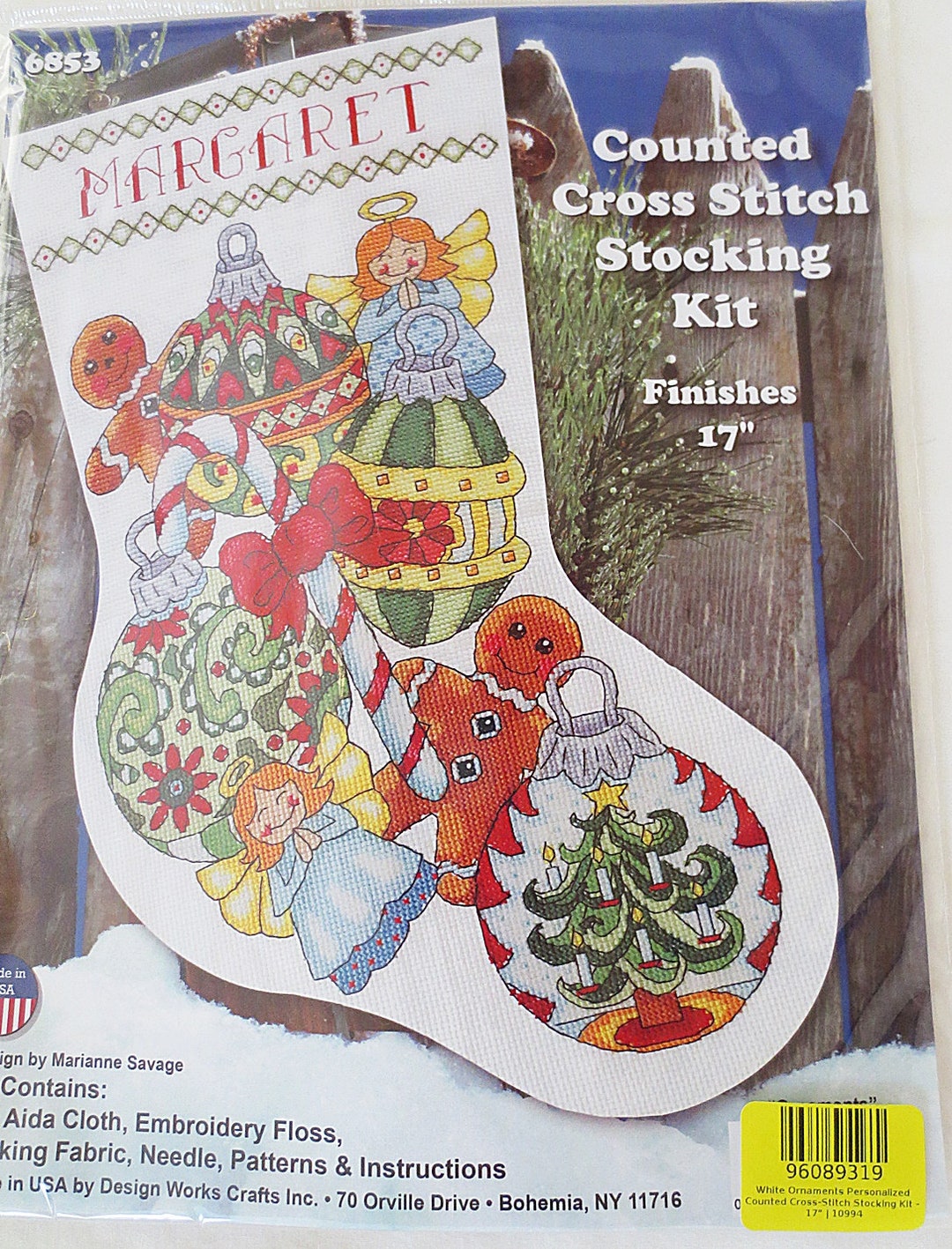 Design Works Ornaments Counted Cross Stitch Stocking Kit-new - Etsy