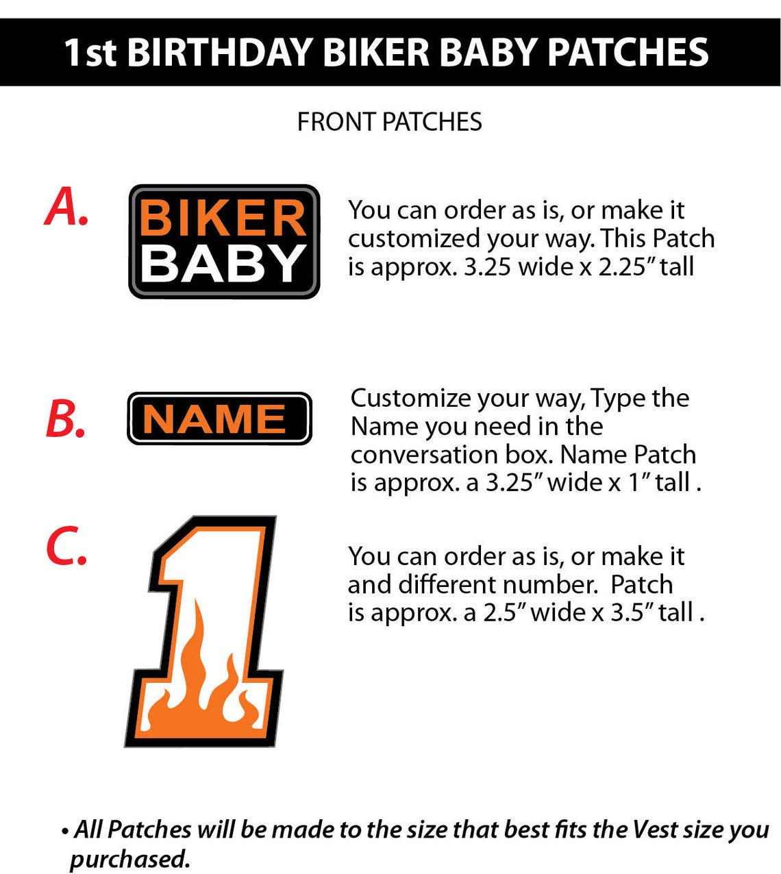 BABY BIKER 1st Birthday Patch Set Only Harley Davidson Baby - Etsy