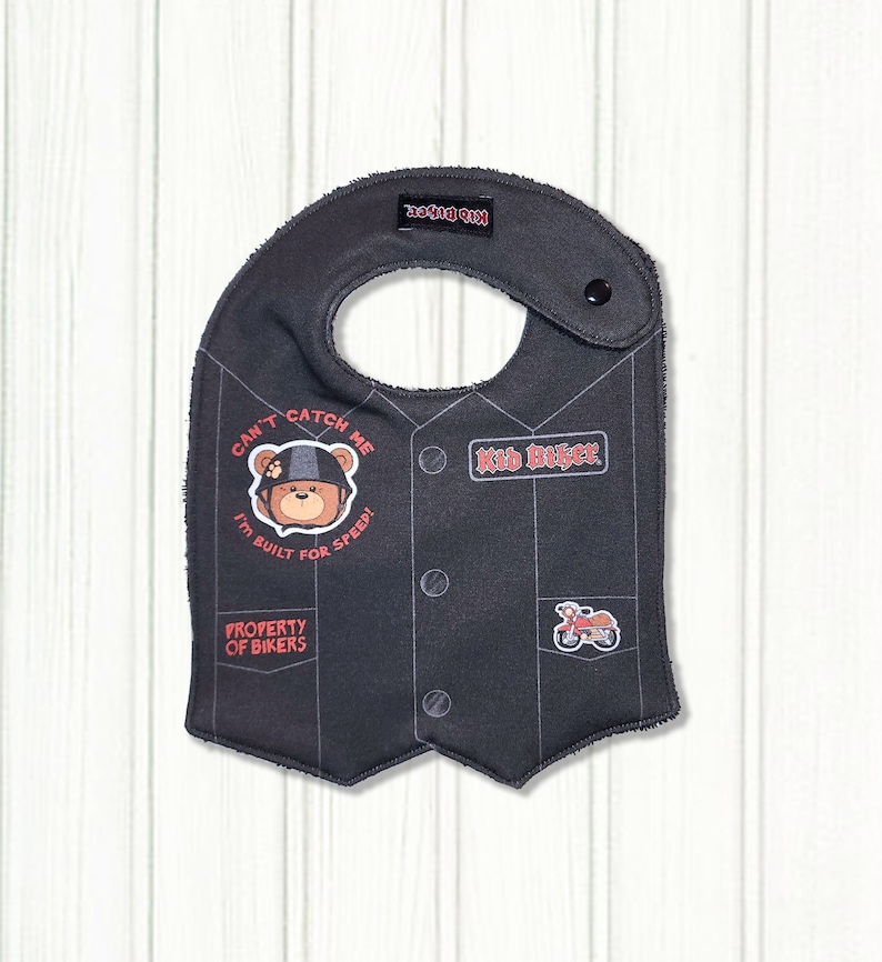 BABY VEST BIB, Baby Bib, Biker Baby, Motorcycle Baby, Baby Biker Bib ...