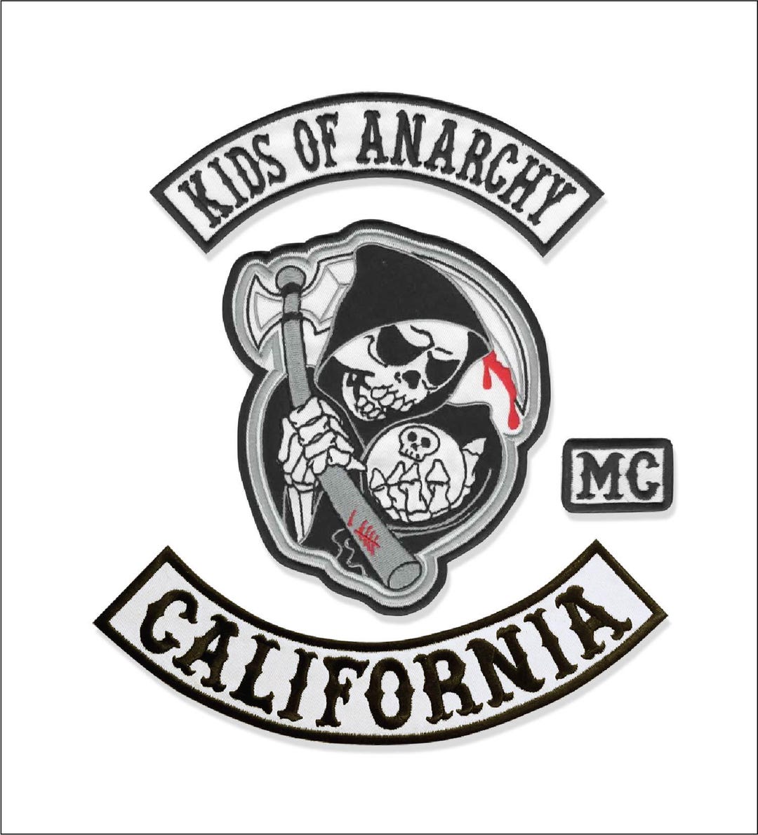 KIDS OF ANARCHY (patches Only) - Custom Made Embroidery Patches ...