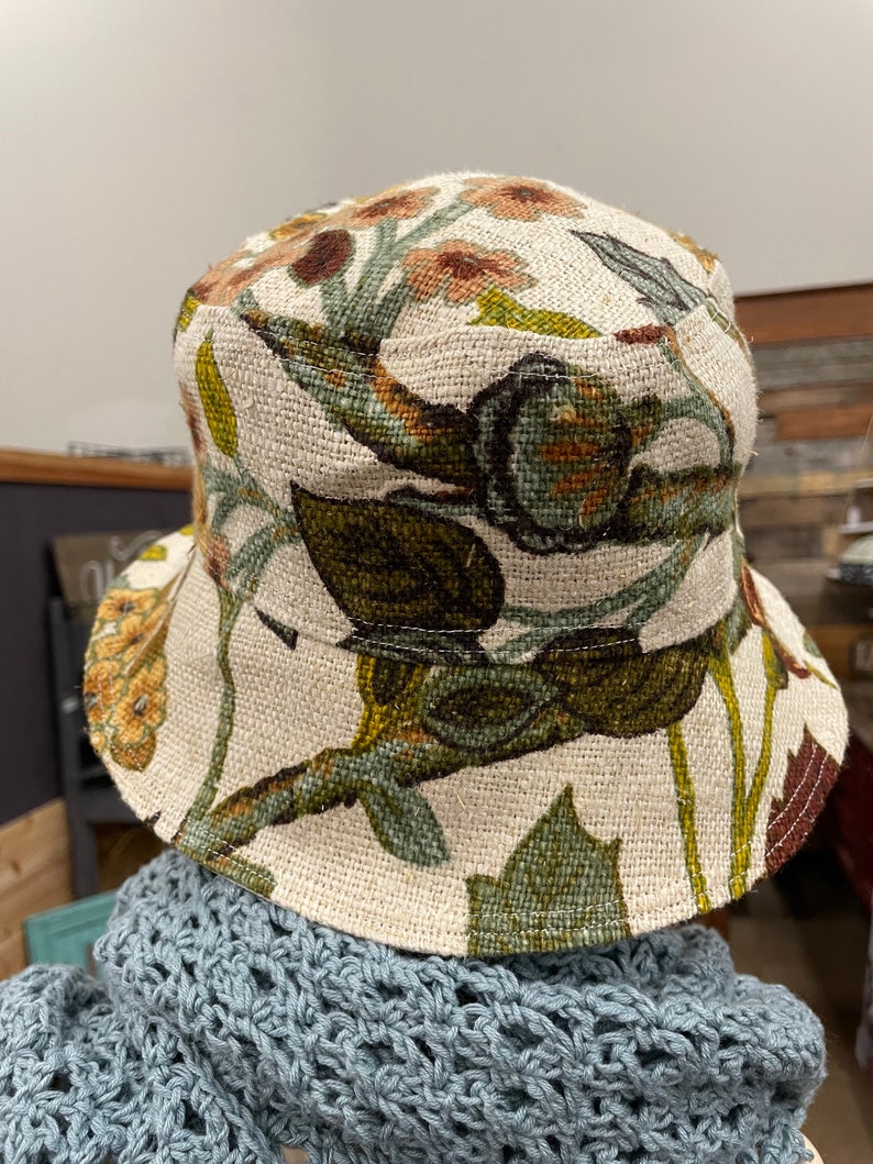 Elegant Reversible Bucket Hat From Upcycled Fabric - Etsy