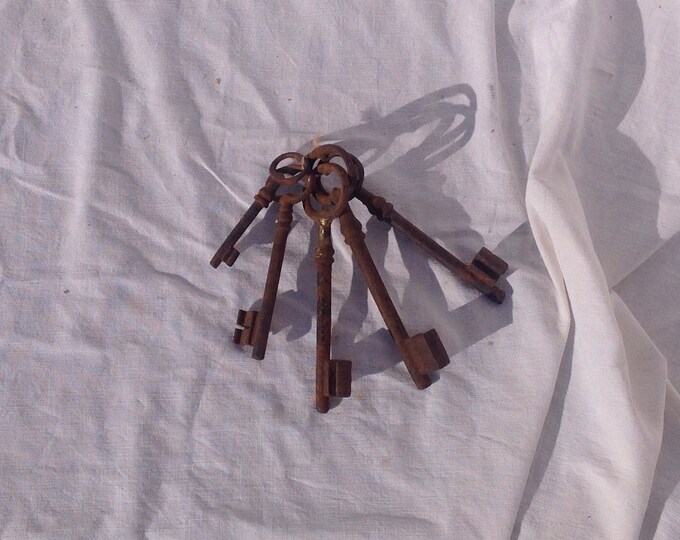 Old French Keys Beautiful Shabby Chic Vintage French Skeleton Keys ...