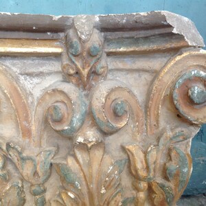 Plaster capitals pair Beautiful pair of antique French | Etsy