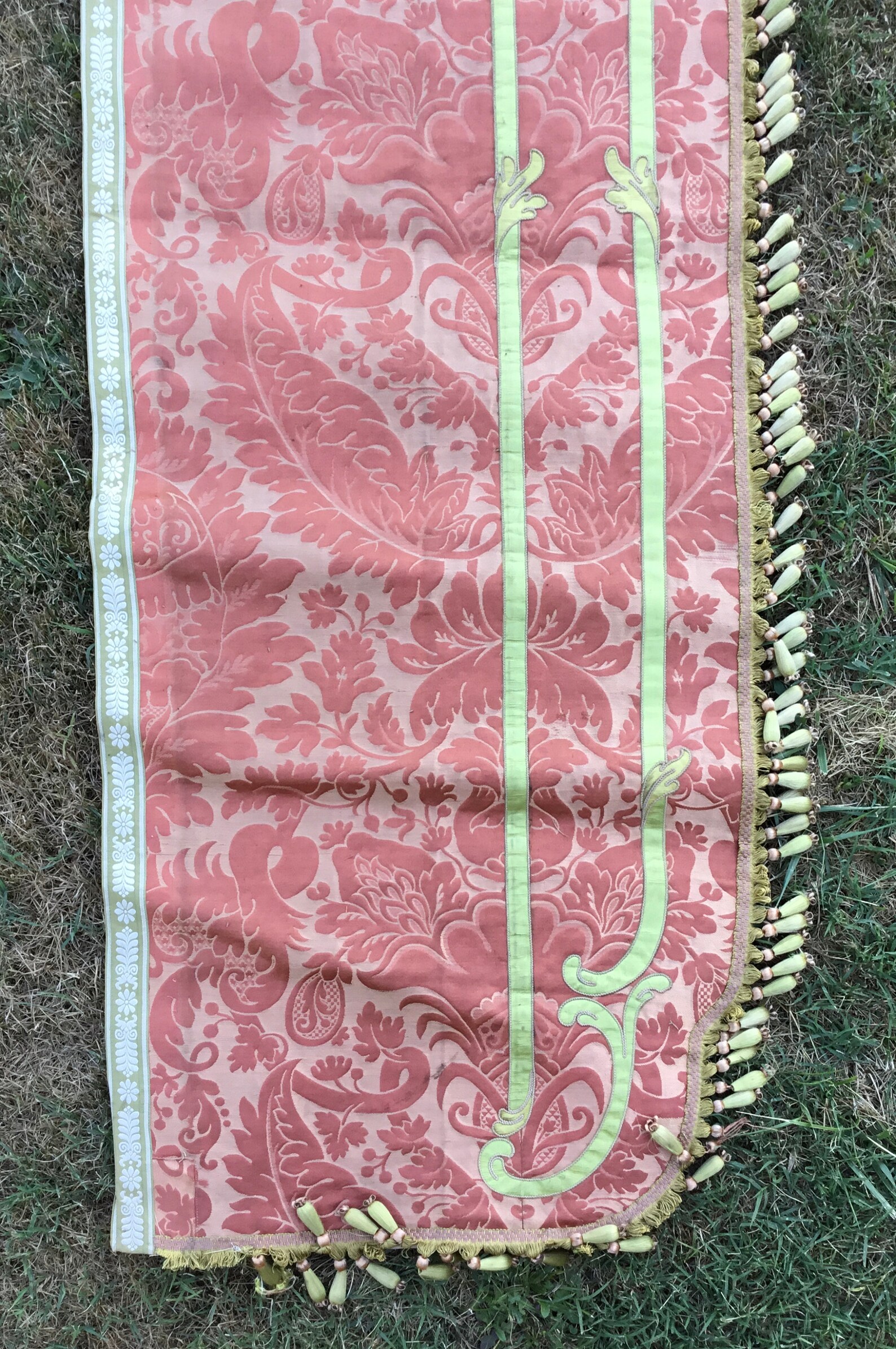 Antique Art Nouveau Silk Door or Window Dressing - Lambrequin: French ...